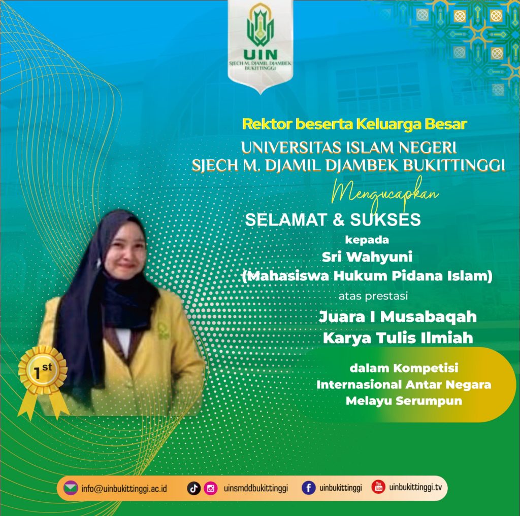 Mahasiswa Fakultas Syariah UIN Bukittinggi Torehkan Prestasi di Kompetisi Internasional - UIN ...