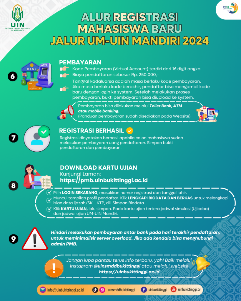 Pendaftaran Jalur UM-Mandiri UIN Sjech M. Djamil Djambek Bukittinggi ...